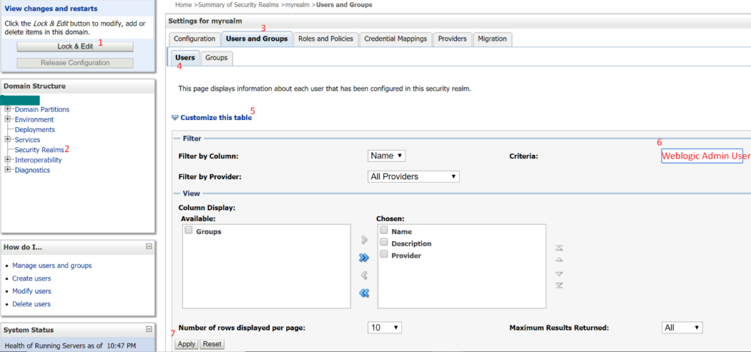 WebLogic Default Admin User’s Password change/Reset | S-Square